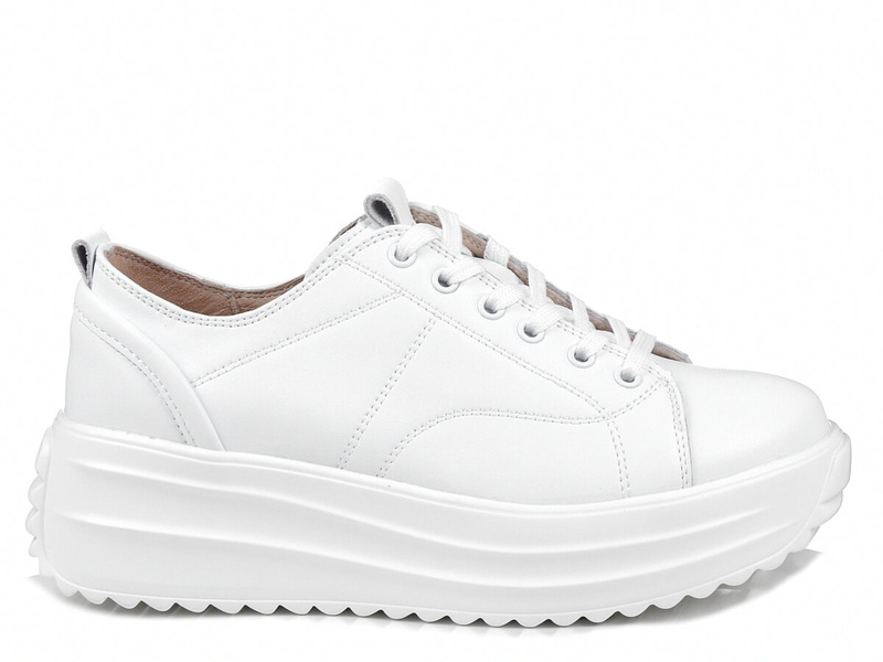 Buty sneakersy damskie na platformie białe skórzane T.Sokolski W24-241 Biały | e-Obuwniczy.pl